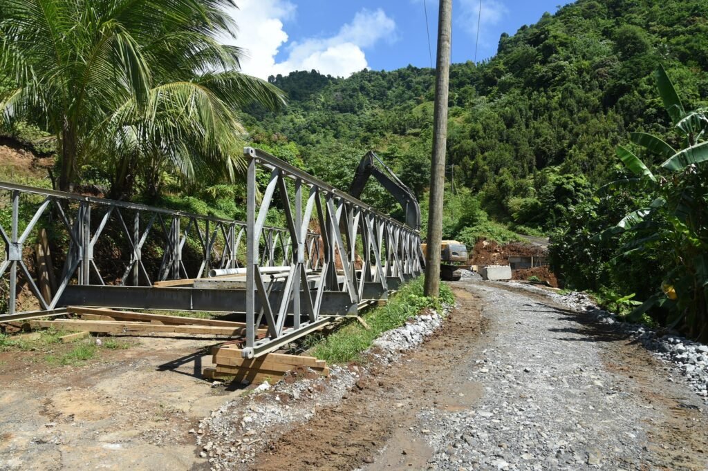 Bailey Bridge Road Project Update In Dominica - Spring Field Daily